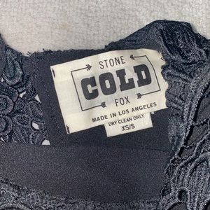 Stone Cold Fox | Tops | Stone Cold Fox Lace Open Back Crop | Poshmark